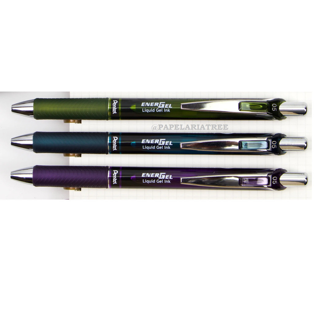 Caneta Pentel Energel Black Colors Collections - Liquid Gel Ink ...