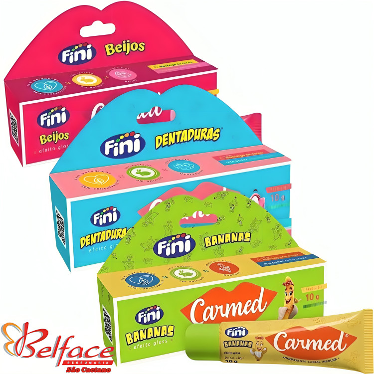 Hidratante Labial Carmed Fini Efeito Gloss 10g | Shopee Brasil