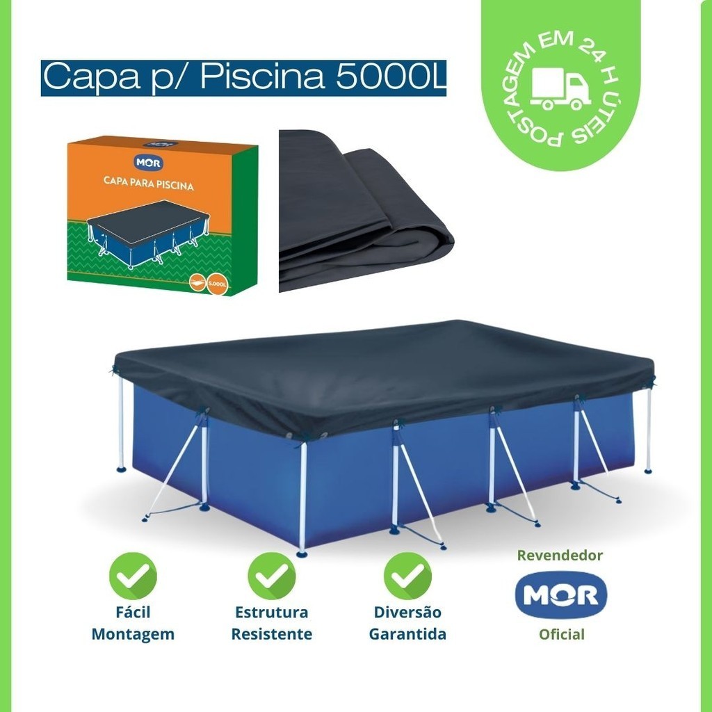Capa Para Piscina 5000 Litros Proteção Cuidados Premium | Shopee Brasil