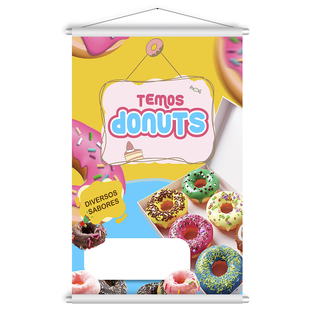 Banner Pronto Temos Donuts 60x90cm | Shopee Brasil
