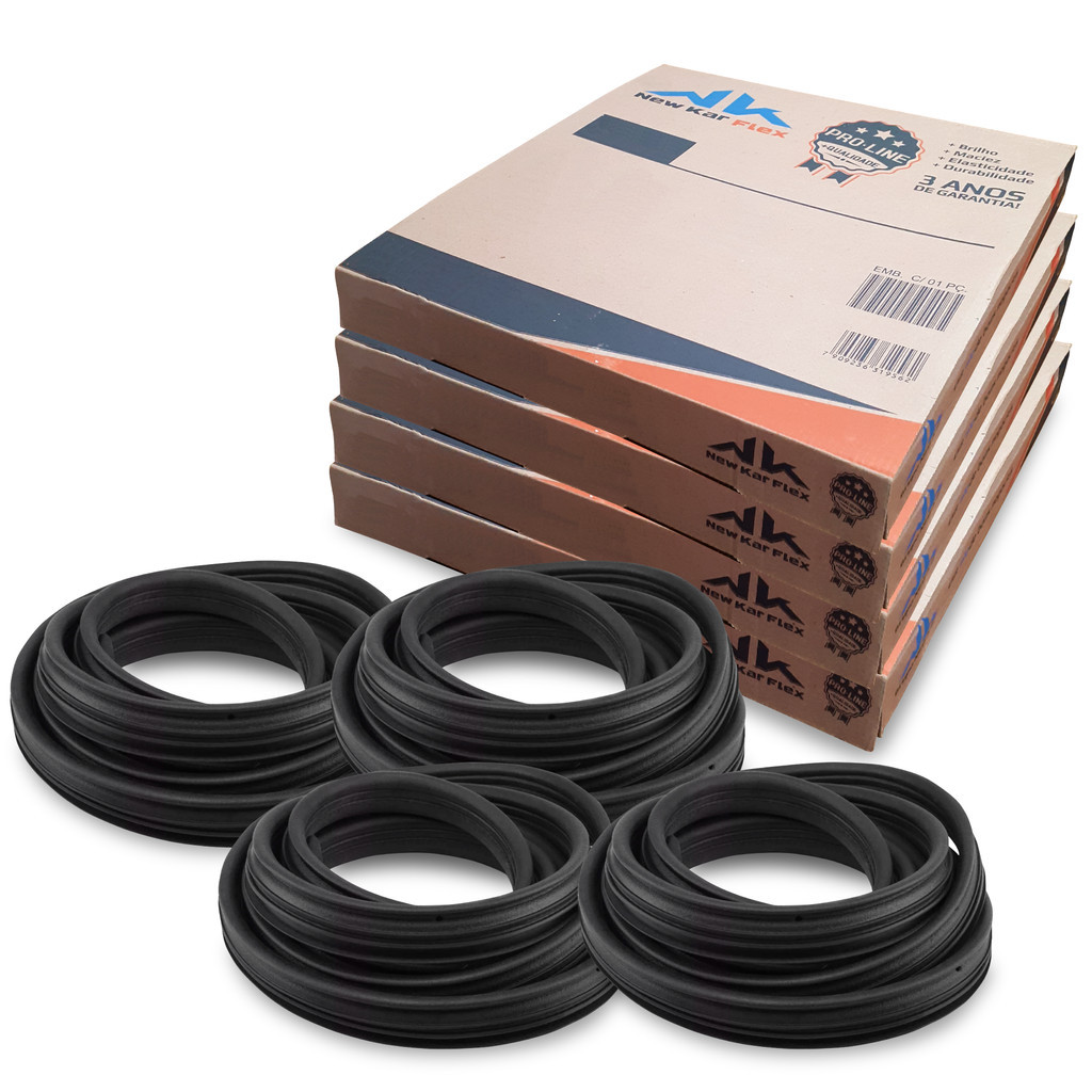 Kit Jogo Borracha 4 Portas Guarnição New Kar Pro Line 799727 | Shopee ...