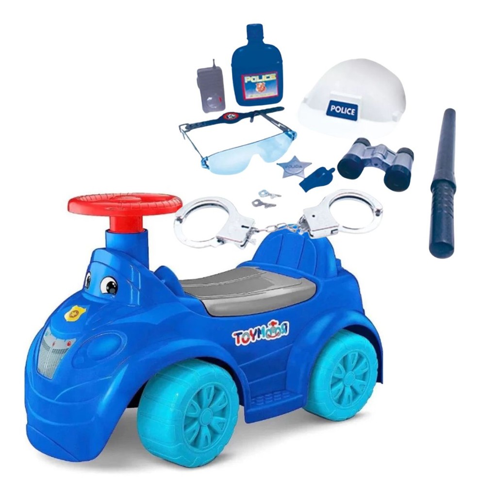 Kit Toymotor Polícia 30kg C/ 12 Acessórios Policial Detetive Set ...