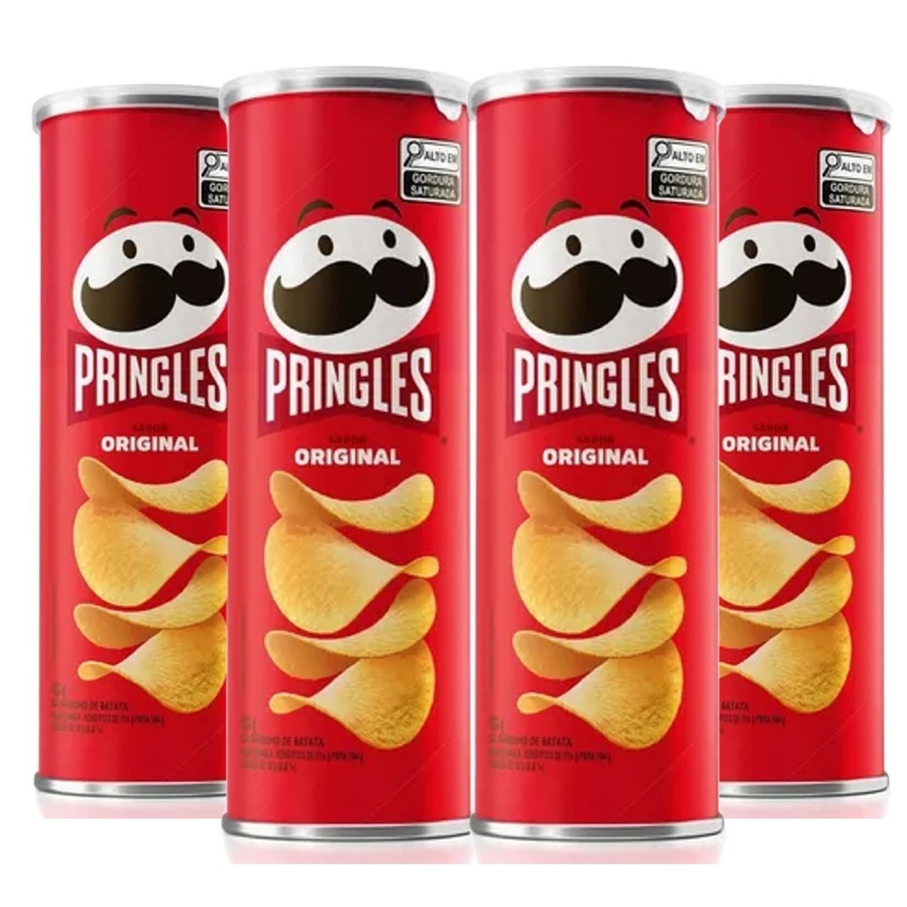 Batata PRINGLES Original 104g (4 Latas) | Shopee Brasil