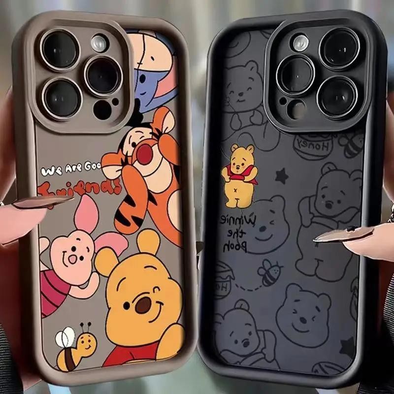 Capa Fosca De Silicone Para Celular Winnie the Pooh Samsung Galaxy A54 S20 S21 FE A34 A53 A52 ...