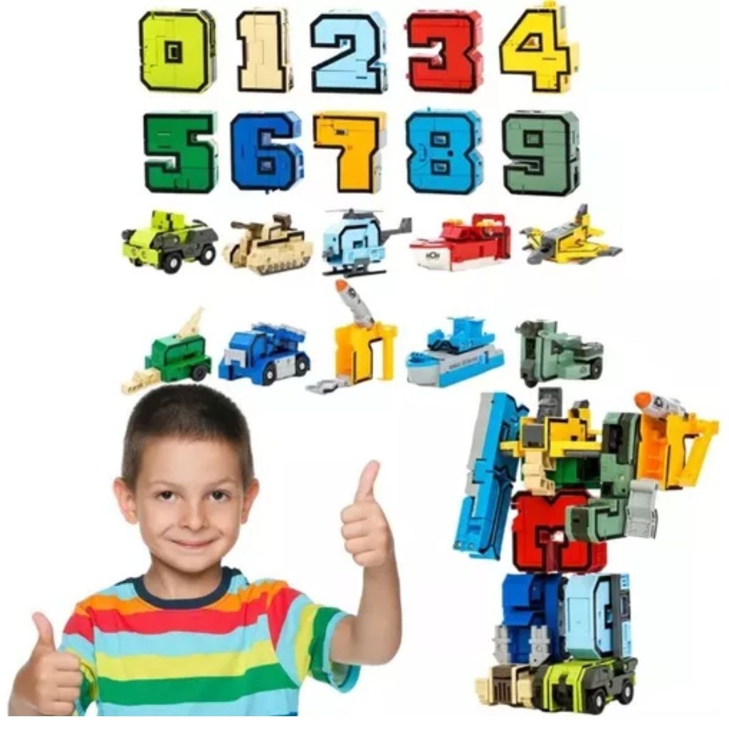 Super Transformers Montar Desmontar Carro Educativo Numeros | Shopee Brasil