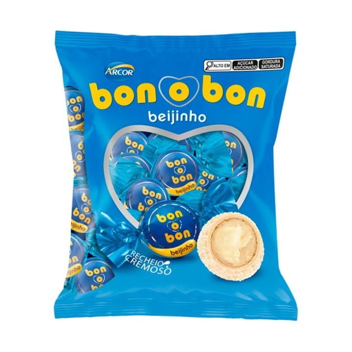 Bombom Arcor Bon o Bon Sabor Beijinho - Pacote 750G | Shopee Brasil