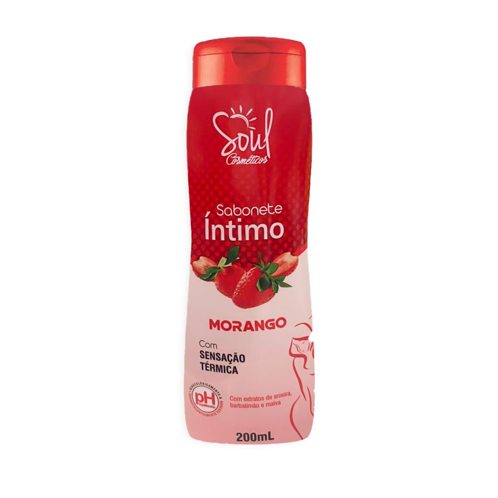 Sabonete Intimo Morango com Sensação Térmica 200ml - Soul Cosmeticos ...