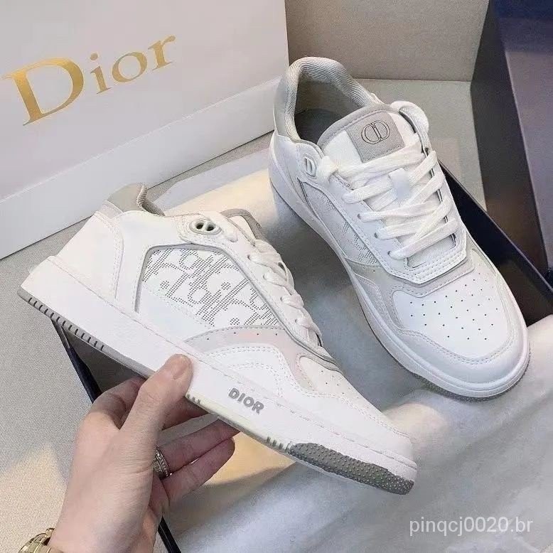 Os novos sapatos Dior Panda couro branco | Shopee Brasil