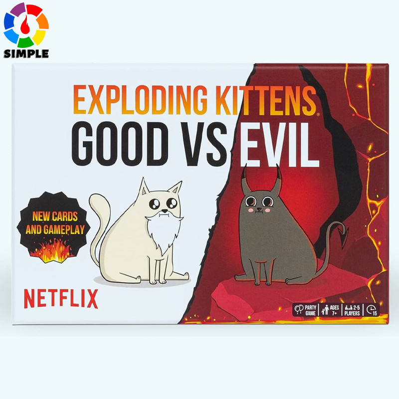 Exploding Kittens Good vs. Evil - 55 Cards Inspired by The Netflix ...