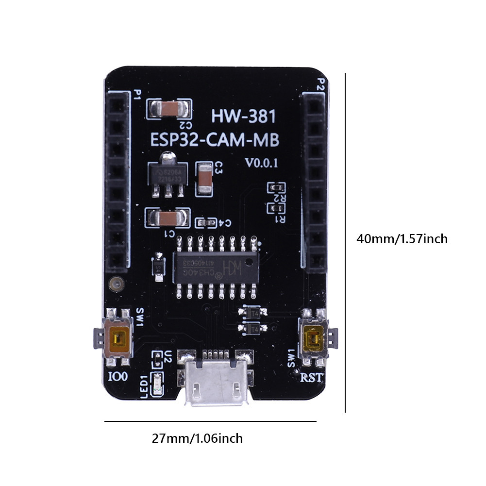 ESP32-CAM-MB Módulo Para Download Do TTL Backplane WIFI + Bluetooth ...