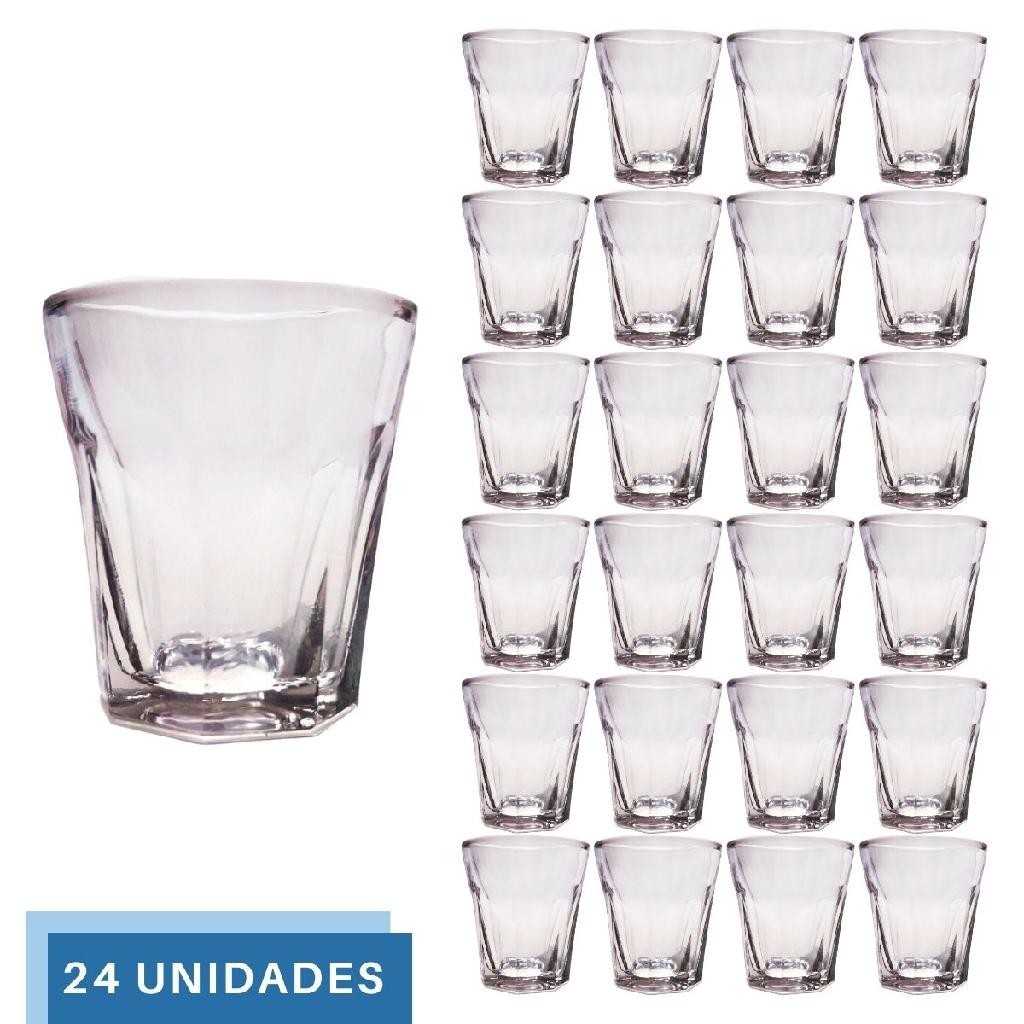 Kit 24 Copos Shot Dose Vidro Tequila Vodka Cachaça 45mL Bar | Shopee Brasil