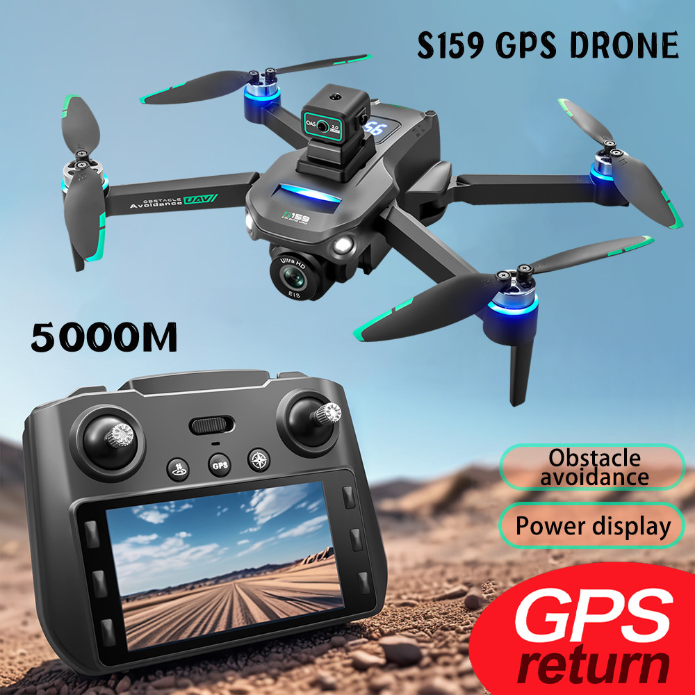 Novo S159 GPS Drone Profissional 8K Câmera Fotografia Aérea Com Tela De Controle Remoto Enviar ...