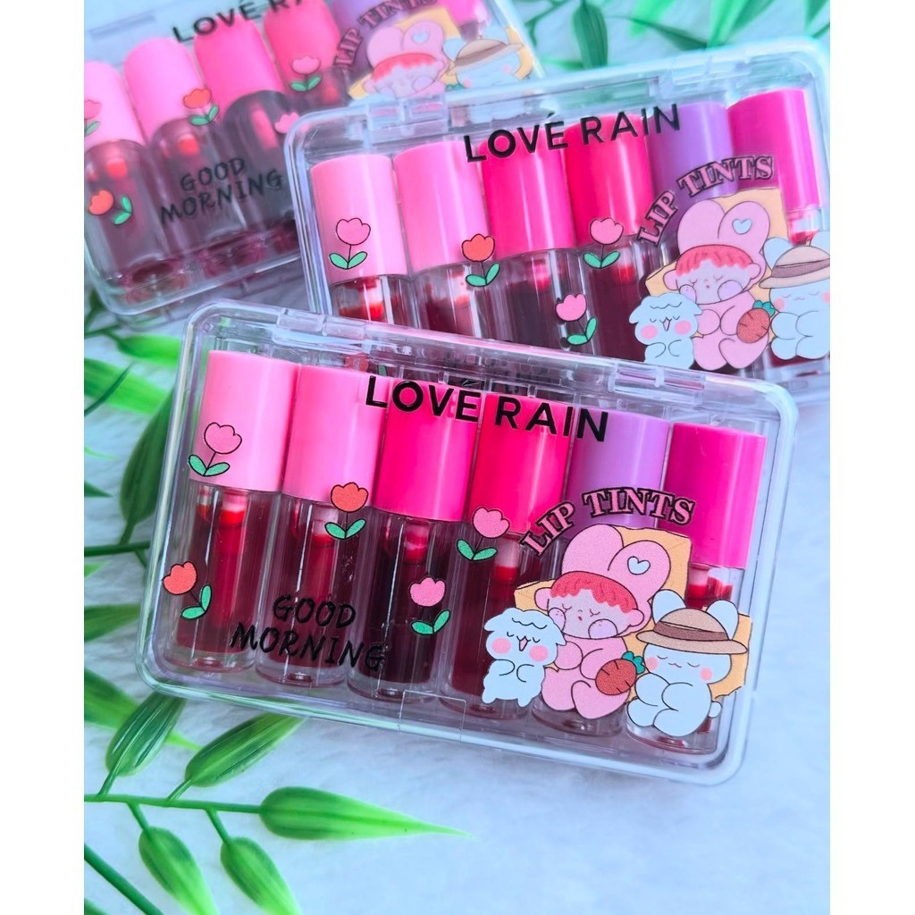 KIT C/6 Mini Lip Tint Cores Variados Com Case Longa Duração/para ...