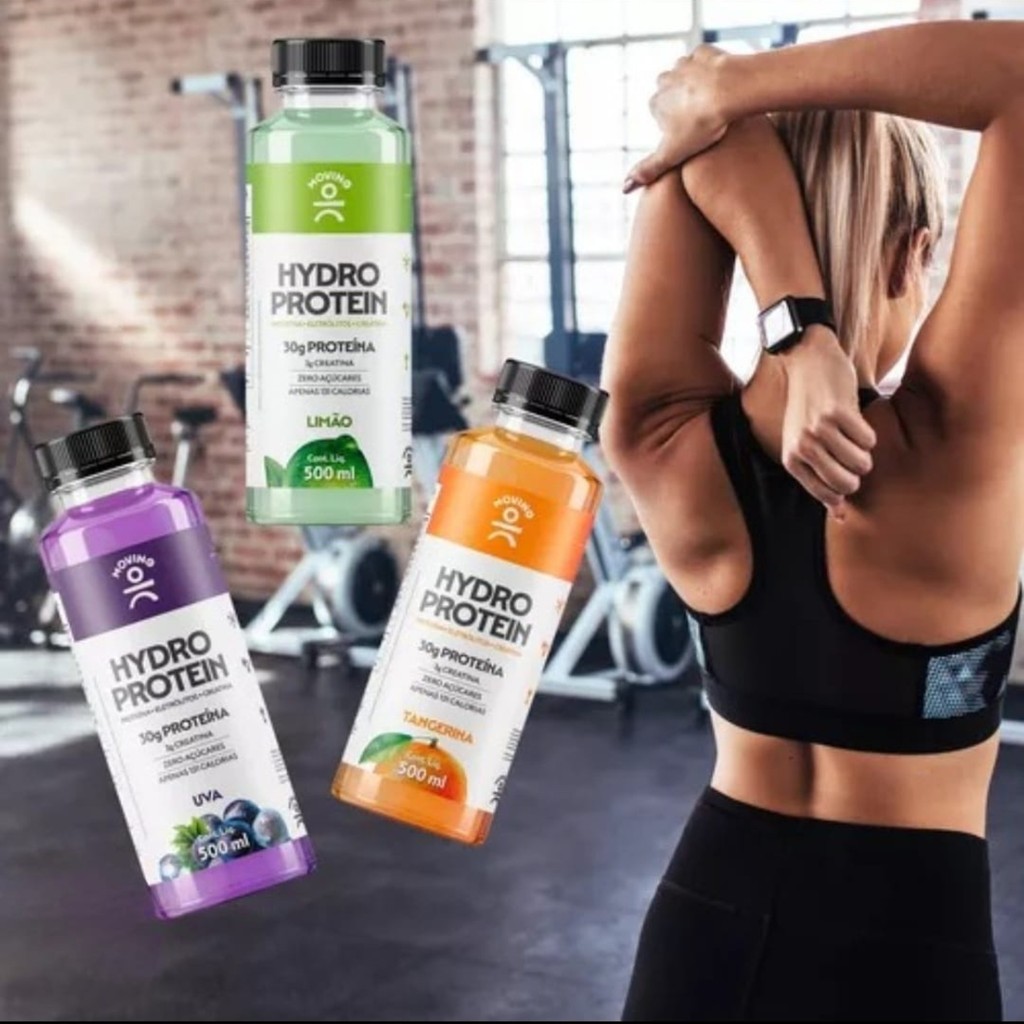 Moving Hydro 30g Proteina 3g Creatina - Uva 6x500ml | Shopee Brasil
