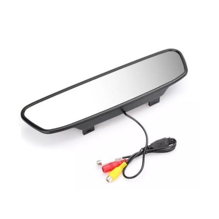 Espelho Retrovisor Tela Lcd Saída Camera Ré Tela Lcd 4,3 E Com Camera | Shopee Brasil