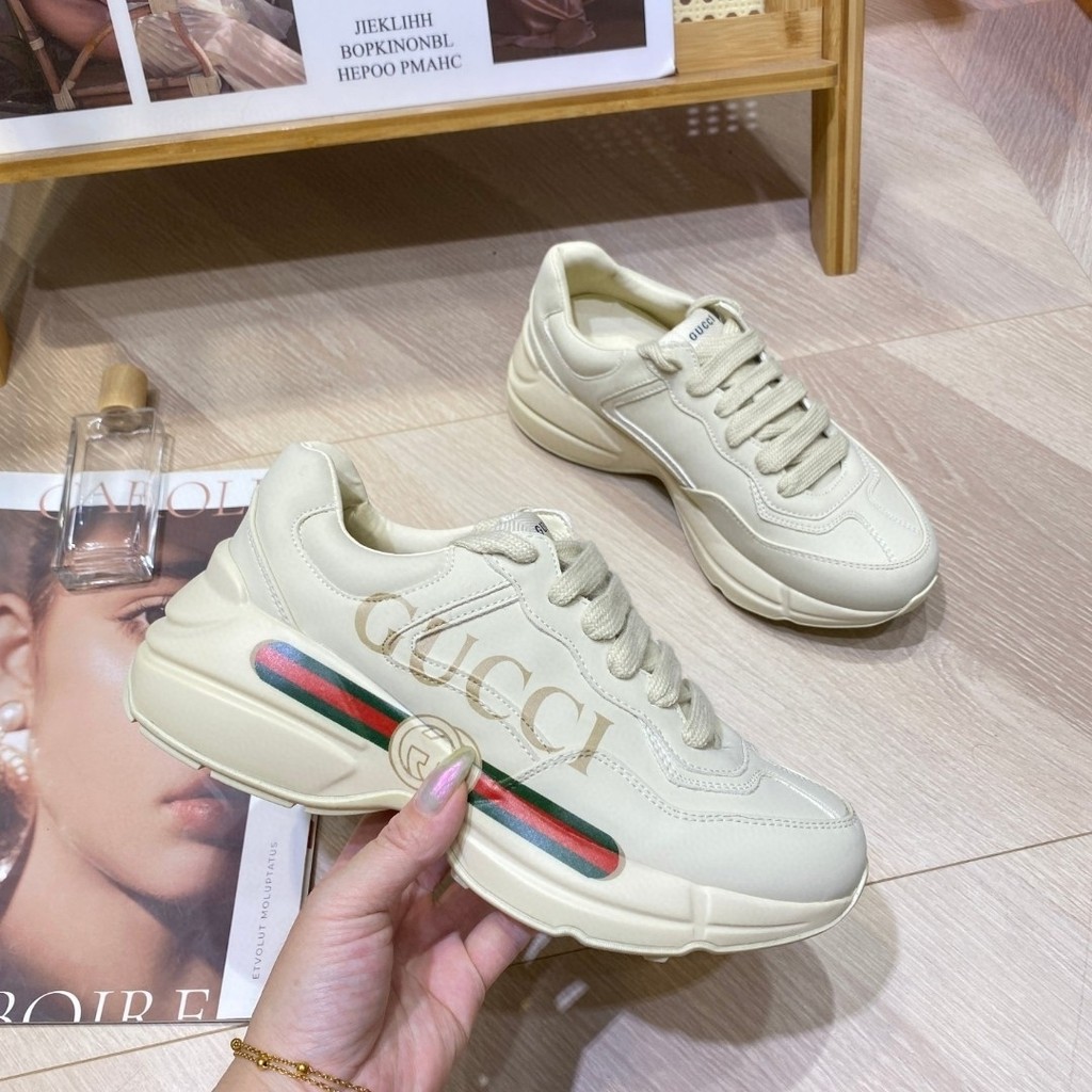 GU2025 Sapatos para Papai Solado Grosso Unissex Versáteis Ins Populares ...