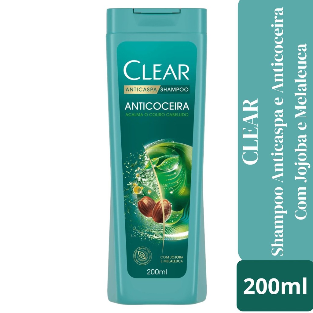 Clear Shampoo Anticaspa Botanique Anticoceira 200ml | Shopee Brasil