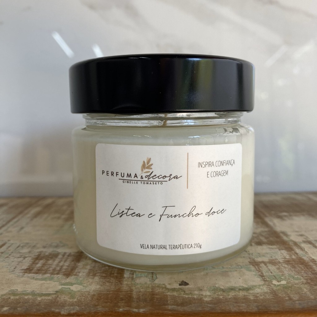 Vela |Listea cubeba e Funcho doce - 210g | Shopee Brasil