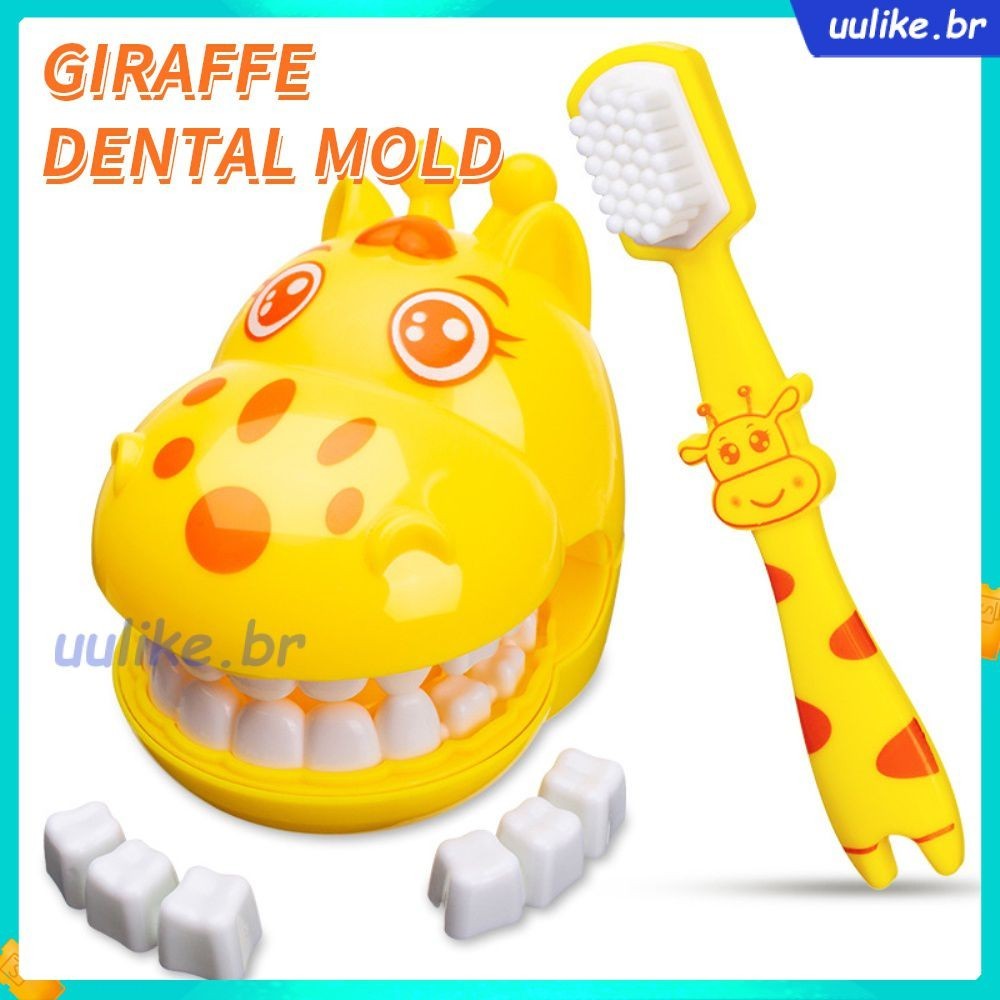 Bonito girafa modelagem dental médico brinquedos role-playing jogos ...