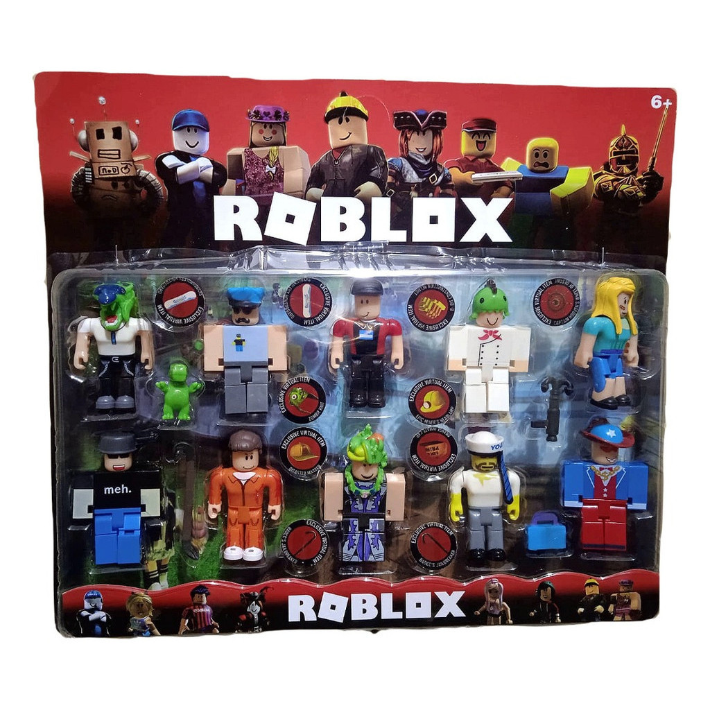 Kit 10 Bonecos Roblox Aventura Brinquedo Infantil | Shopee Brasil