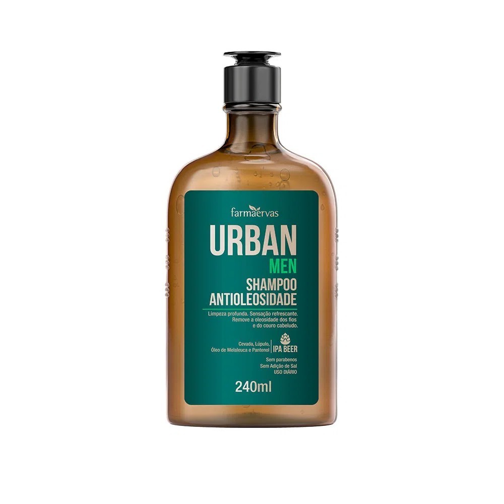 Shampoo Antioleosidade Urban Men 240ml | Shopee Brasil