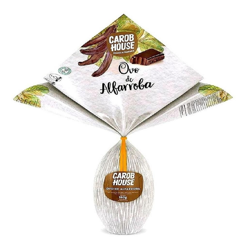 Ovo De Páscoa Alfarroba Tradicional Vegano Carob House | Shopee Brasil