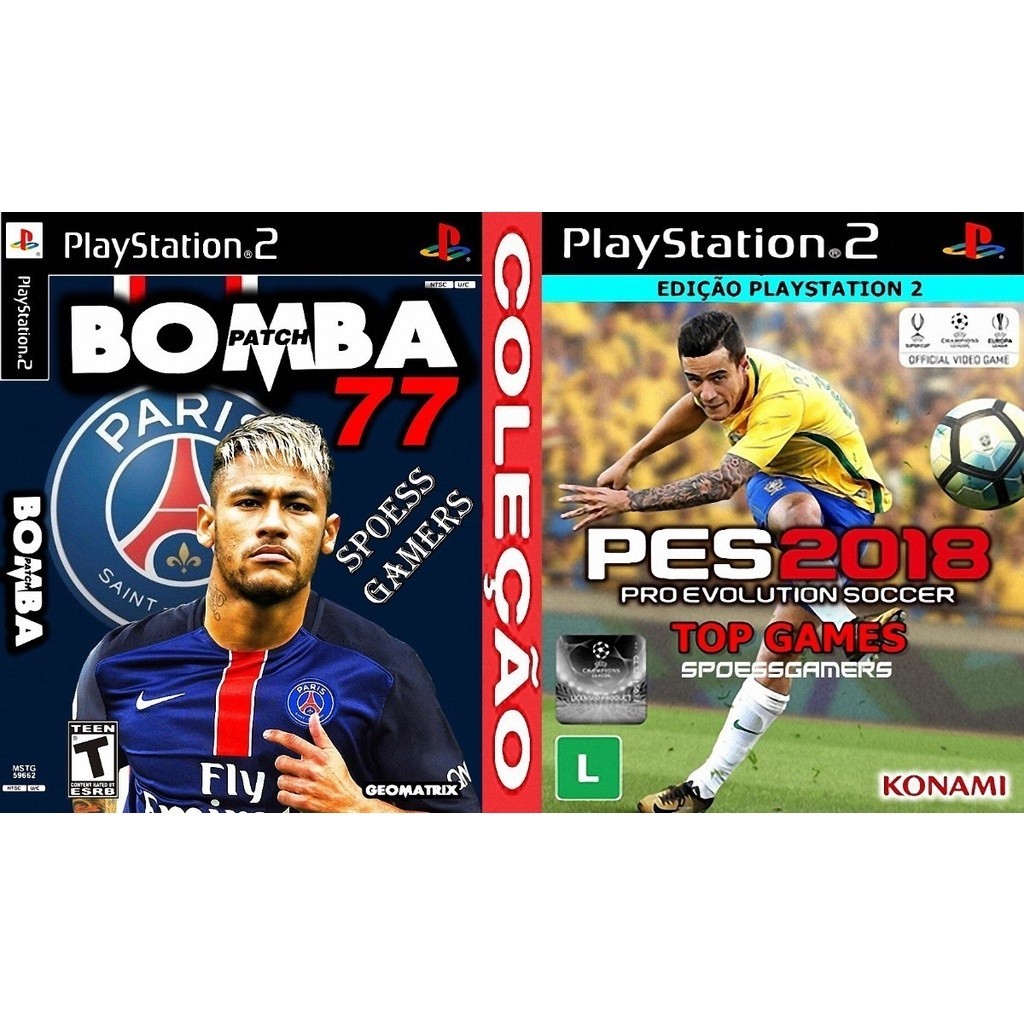 Jogo Ps 2 Pes 2018 Pro Evolution Soccer + Bomba Ps2 | Shopee Brasil