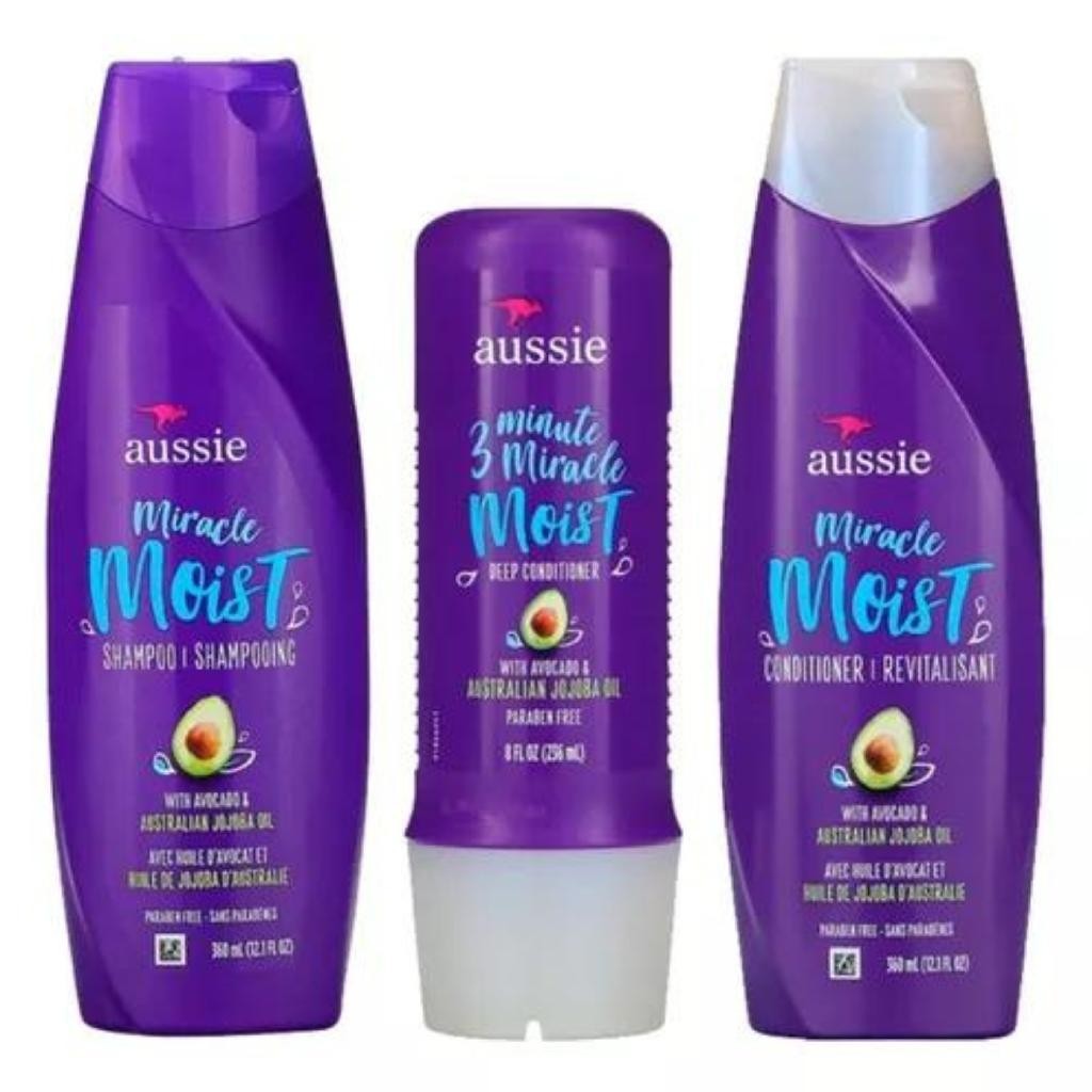 Shampoo Aussie Miracle Moist Revitalizante Abacate 360ML | Shopee Brasil