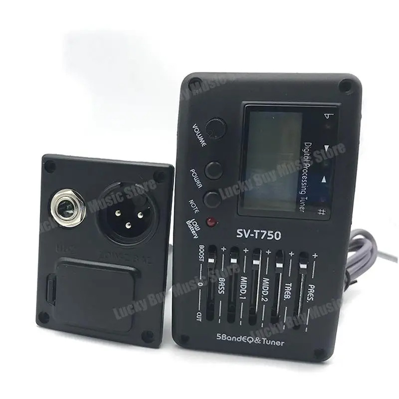 Equalizador Captador Viola Violão Aço Nylon Kailg Sv-T750 cor Preto ...