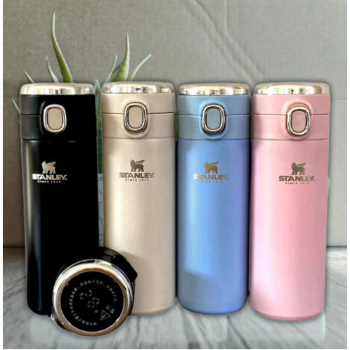 Garrafa térmica 420ML de água Inox/Temperatura De Led termômetro digital led Envio 24h | Shopee ...