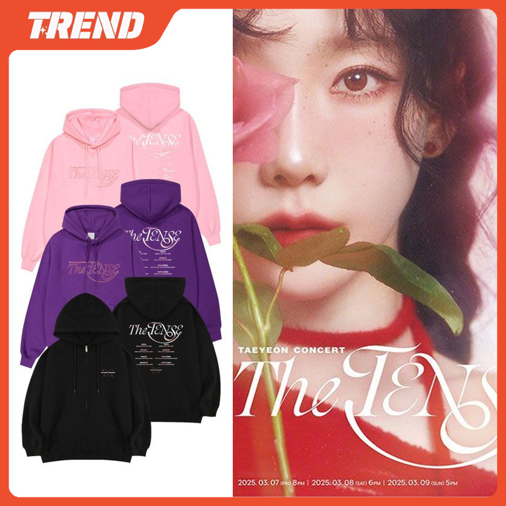 2025 TAEYEON CONCERT " The TENSE " Merch Zip-up Hoodie Plus Size ...