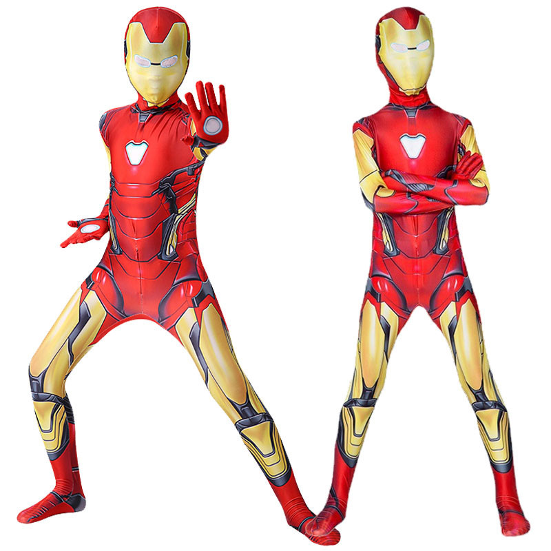 Roupa Homem De Ferro Kids Superhero Cosplay De Fato Zentai Para ...