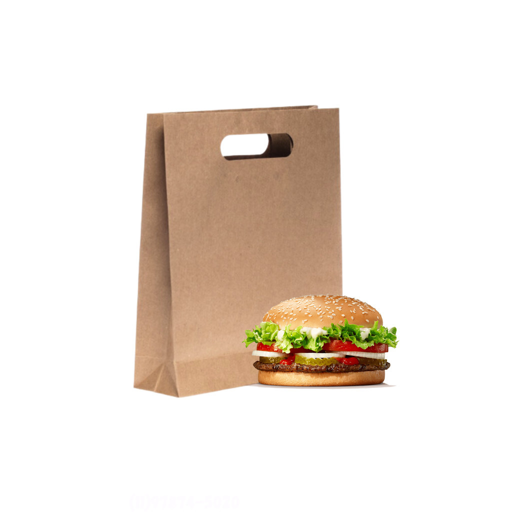 Saco de Papel Kraft SOS Liso para Delivery - G 27x14,5x24cm - pct 100 ...