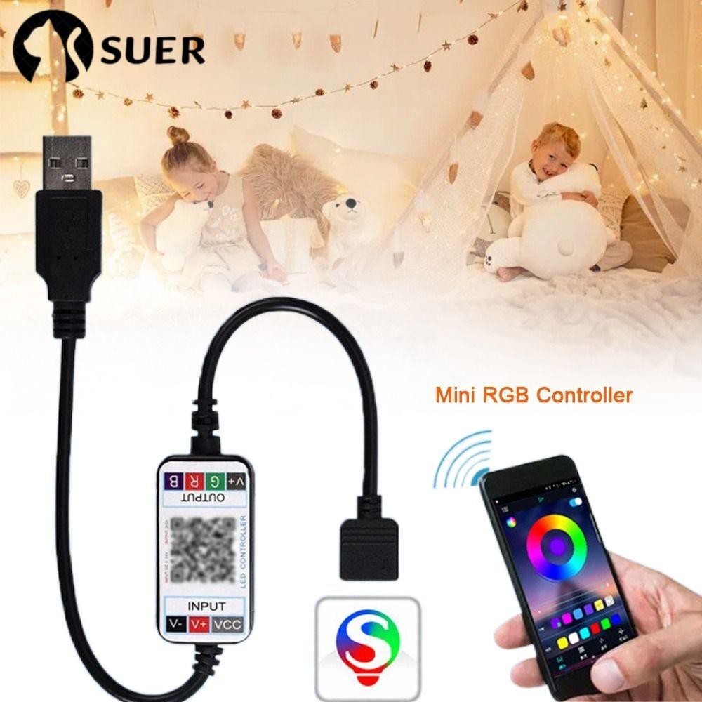 Fita LED SUEBR , 5V-24VMini Conector Fêmea Para Mini Controlador 4Pin ...