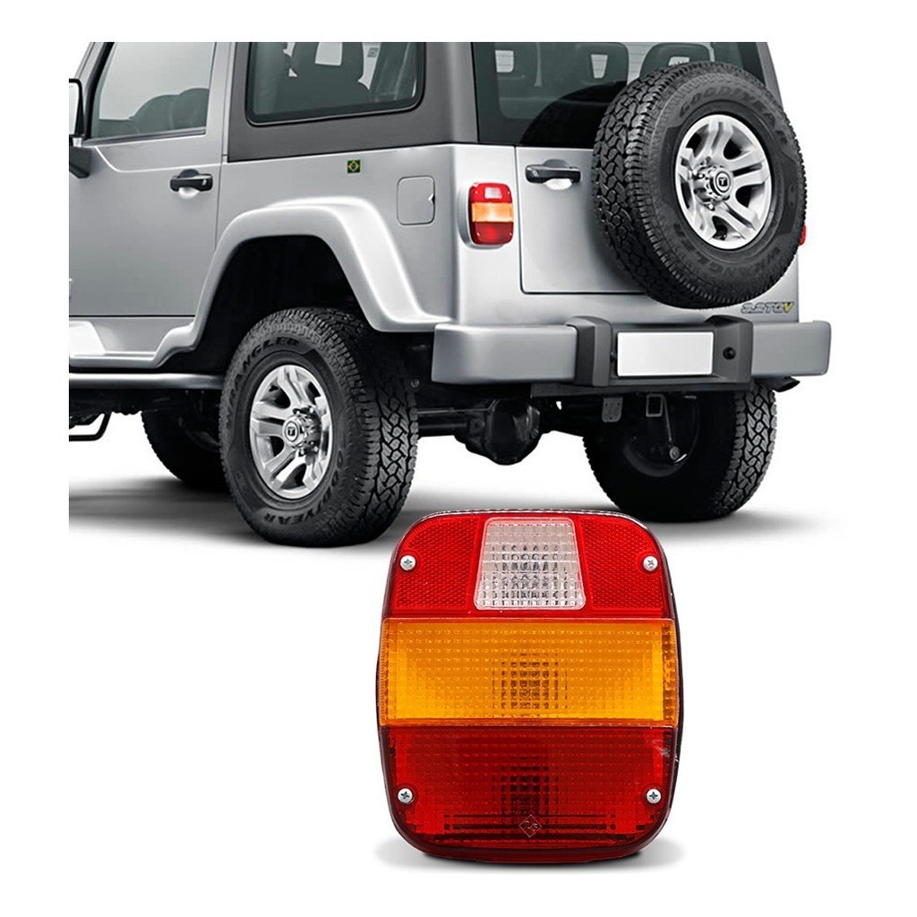 Lanterna Traseira Troller 1998 a 2008 Caminhão Vw Ford Cargo Tricolor ...