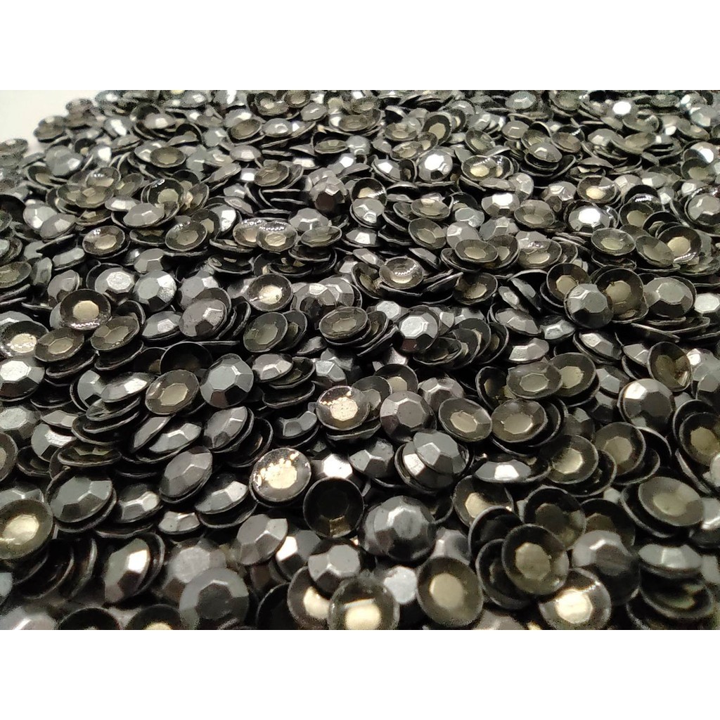 Strass De Metal Sextavado grafite 4mm | Shopee Brasil