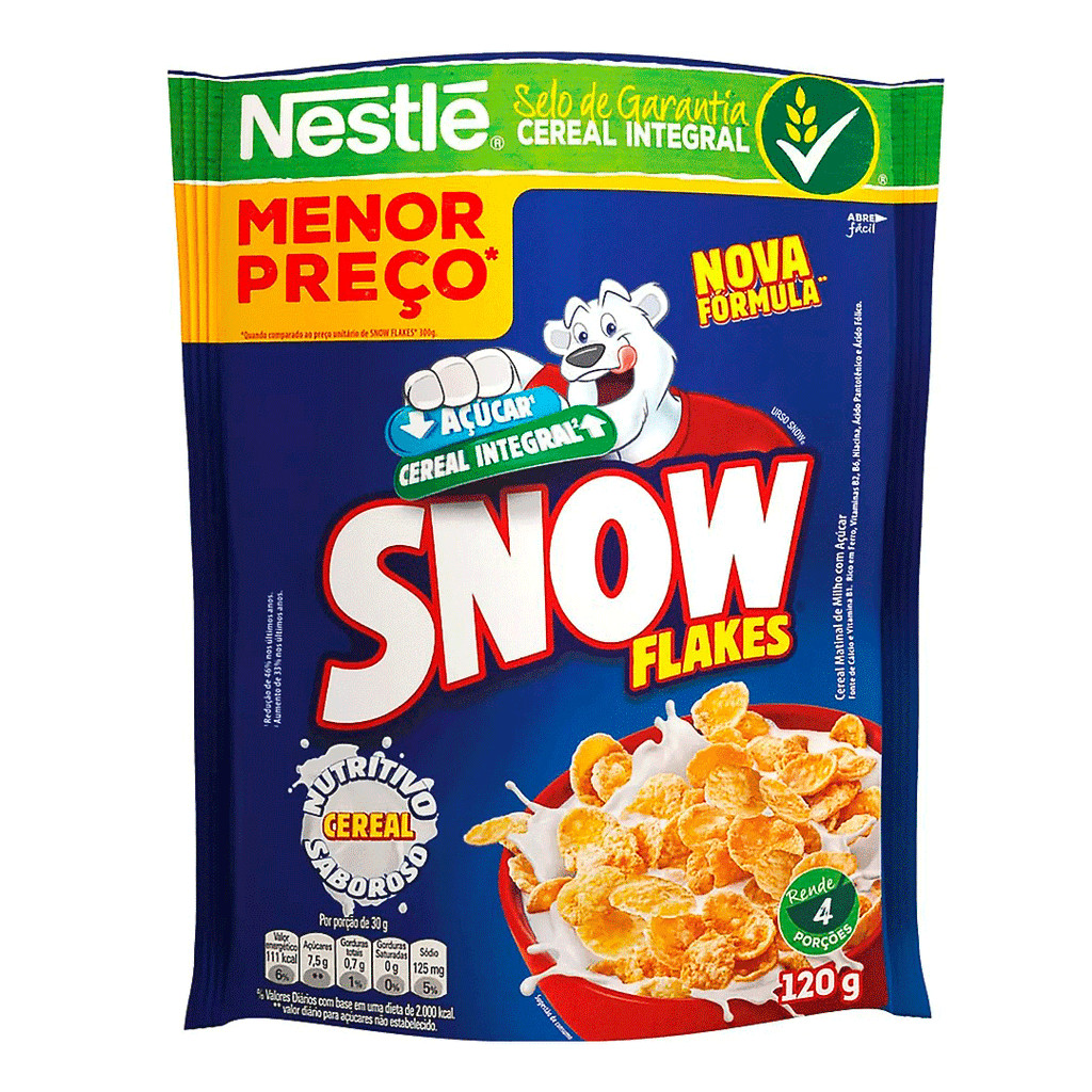 Cereal Nestlé Snow Flakes 120g | Shopee Brasil