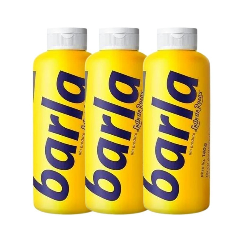 Kit Com 3 Talco antisséptico Barla 140g | Shopee Brasil