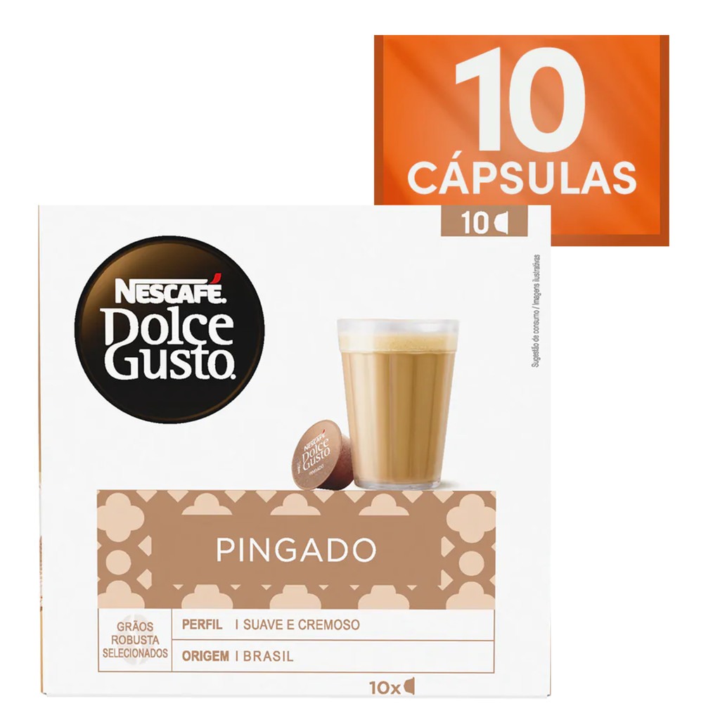 Dolce Gusto Pingado 10 Cápsulas Lançamento Nescafe | Shopee Brasil
