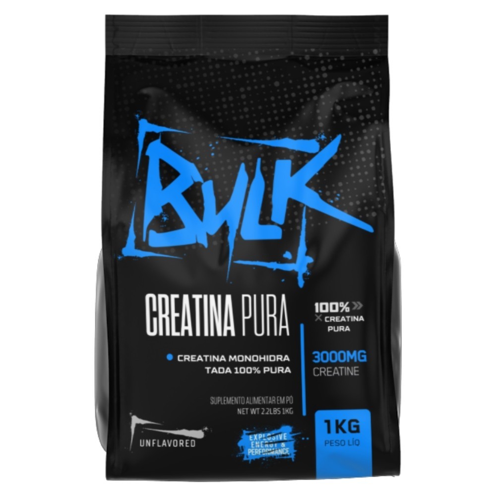 Creatina Pura 100% Monohidratada Importada 1KG - Bulk Suplementos ...