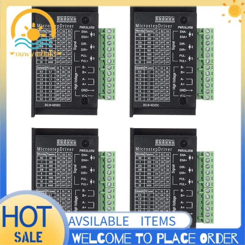 TB6600 Motor Passo-A-Drivers 4Pack 4A Controlador CNC Digital Mini Step ...