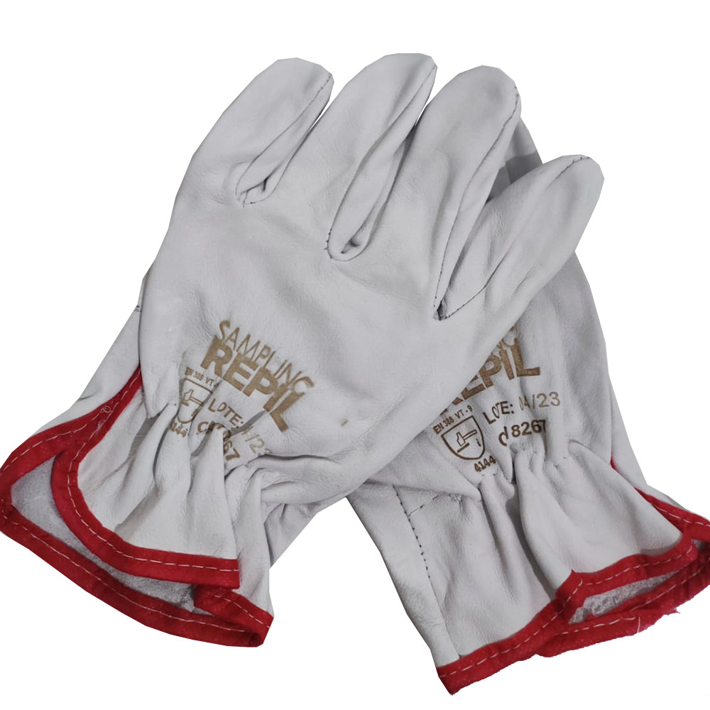 Luva Vaqueta Petroleira Tam Unico 9 Repil com CA | Shopee Brasil