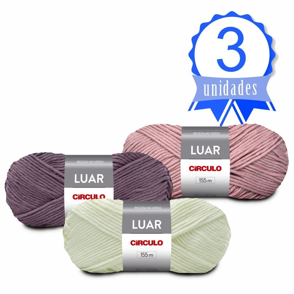 Kit 3 Unidades Fio Luar 100g - Círculo | Shopee Brasil