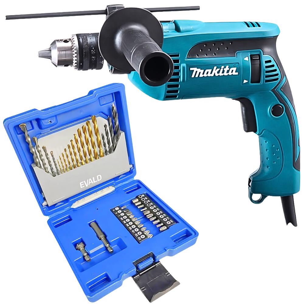 Furadeira Industrial 1/2 POL de Impacto 760W HP1640K com Maleta MAKITA | Shopee Brasil
