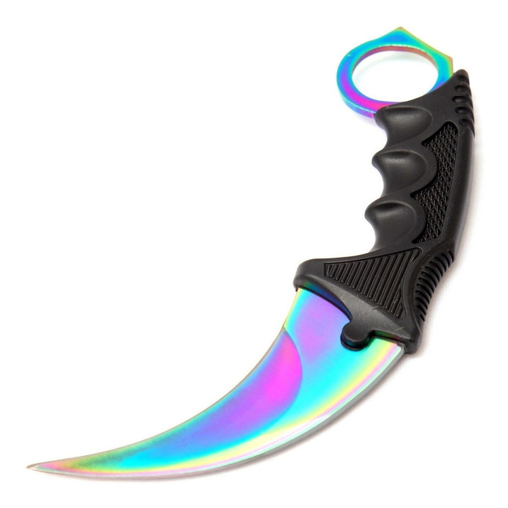 Faca Karambit Cs Go Multi-color Hawk-combate Afiado Defesa Cor ...