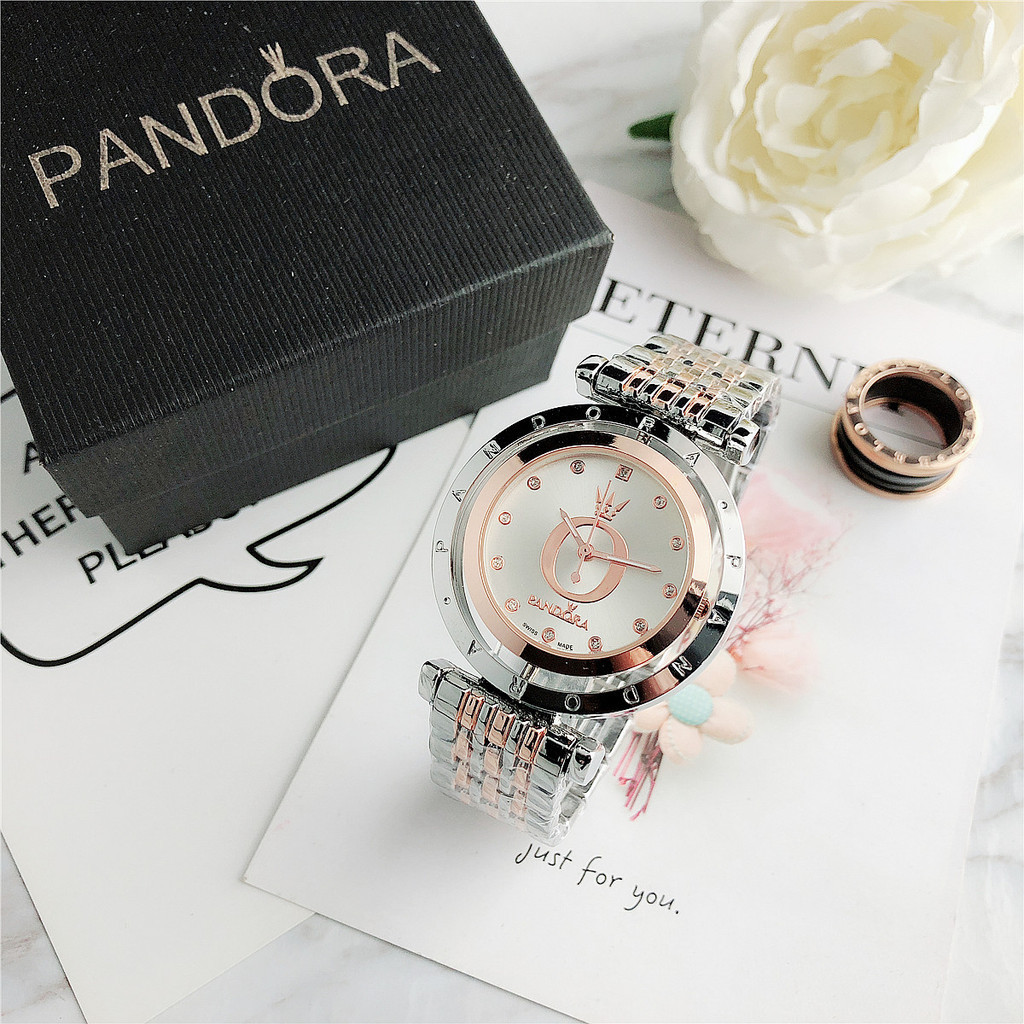 Relógio De Pulso Pandora De Quartzo Feminino De Aço Inoxidável Para ...