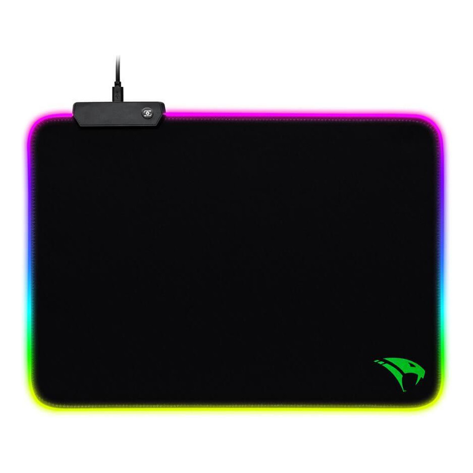 Mousepad Gamer Viper Pro Naja Rgb Emborrachado Speed Preto | Shopee Brasil