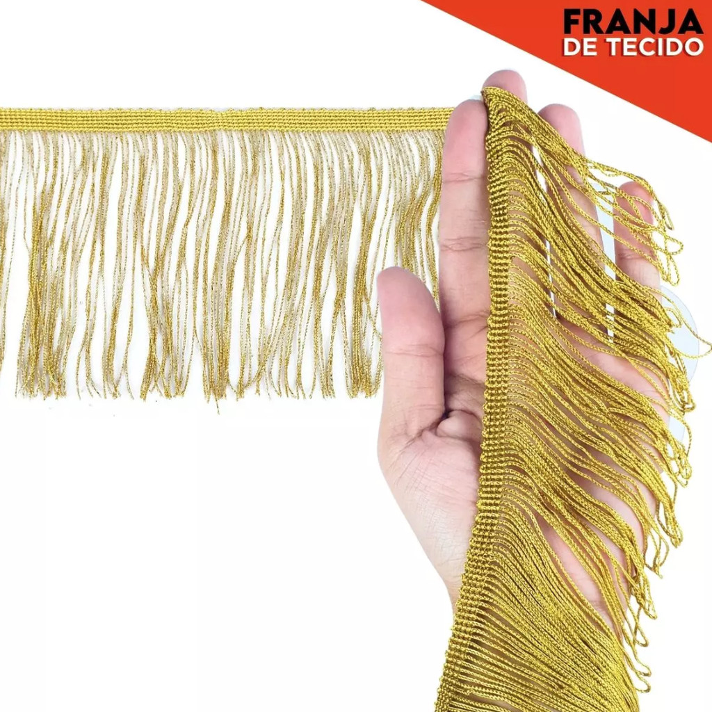 Franja de Tecido Acetinado - 5cm - Grade de Cores - Rolo C/10 Mts COR ...