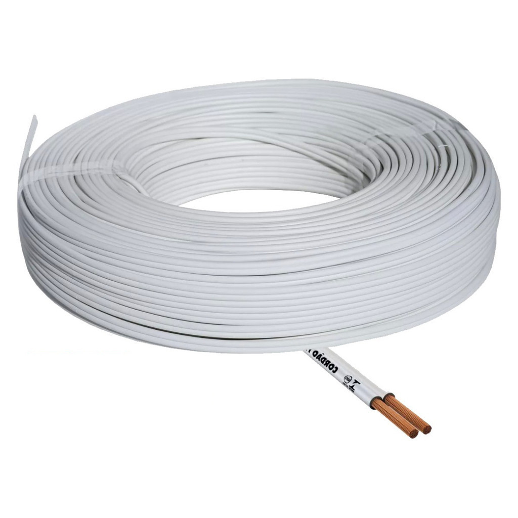 Fio Cabo Cordão Paralelo Sil Branco 2 X 2,5mm Rolo 10 Metros | Shopee Brasil