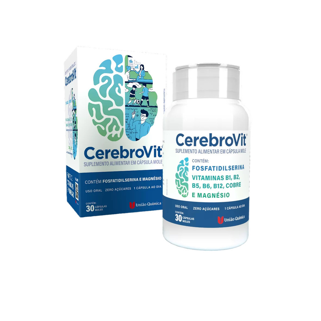 Suplemento Vitamina CerebroVit 30 Cps - União Química | Shopee Brasil